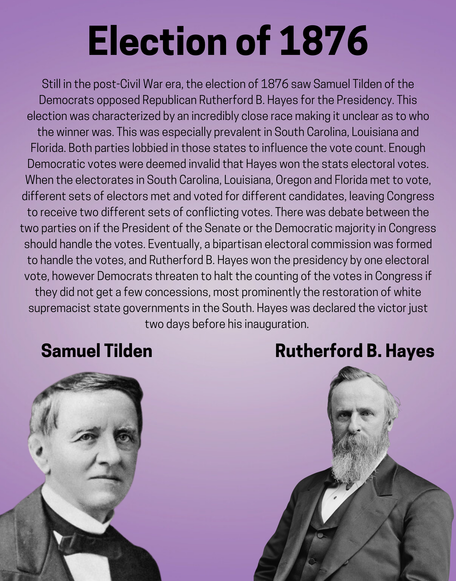 Informational posters – Contested U.S. Presidential Elections (Fall 2024)